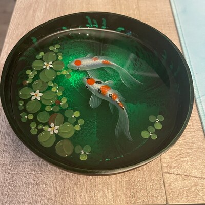 Epoxy Aquarium 3D Epoxy Resin Painting Koi Aquarium Gifts - Etsy