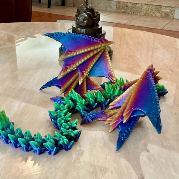 Flexi Phoenix Fidget (made to Order) Articulated Phoenix Toy - Etsy