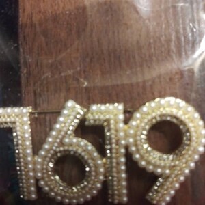 VOTE Coco Pearl Rhinestone Brooch - Etsy