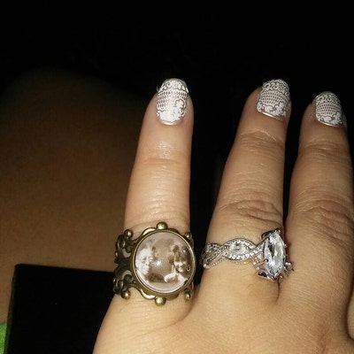 Custom Photo Ring Picture Ring Personalized Photo Jewelry Bronze or ...