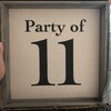 Party of Family Sign Party of 6 Sign Gallery Wall Decor Pregnancy ...