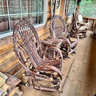 One Rústico Handmade Willow Chair - Etsy