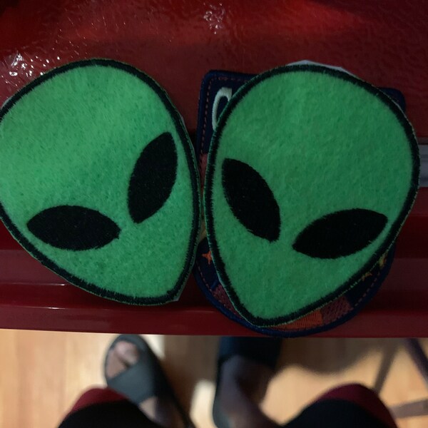 Alien Invader Simple Design Patch - Etsy