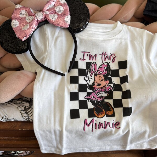 Classic Checker Winking Mickey Mouse Shirt, Mickey Kids Shirt, Youth ...