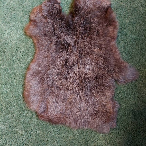 Lot of 4 Assorted Rabbit Hides as Shown Natural Rabbit Fur No. 180228 ...