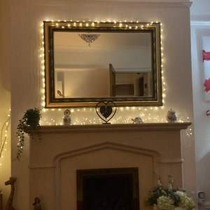 Clear Crystal LED Light Garland - Etsy UK