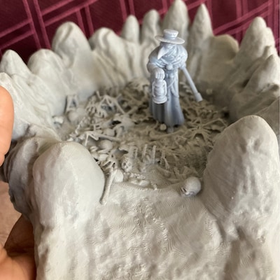 Dnd Bone Pit Cavern 28mm Tabletop Miniature Terrain RPG D&D Boneyard ...