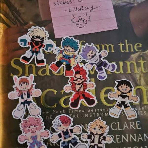 Mha Mini Stickers! - Deku, Bakugou, Todoroki, Kaminari, Ochaco ...