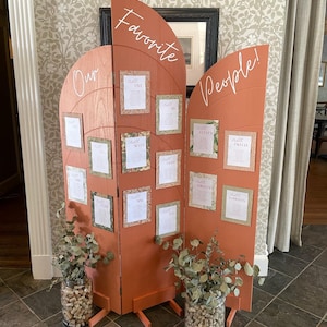 Wedding Seating Chart Letters Template Canva Digital Download - Etsy