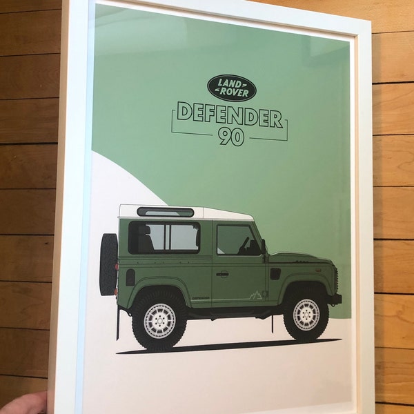 Land Rover DEFENDER 90 Colour Edition Digital Download Poster - Etsy