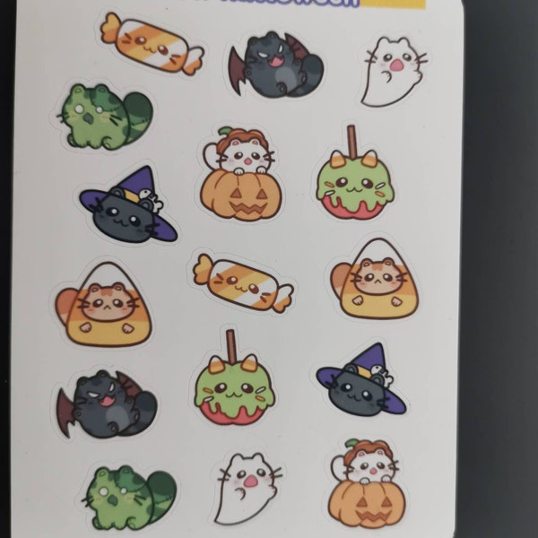 Bread Cat Stickers: Toast Cat, Loaf Cat and Cheese Cat. Funny Red Cat ...