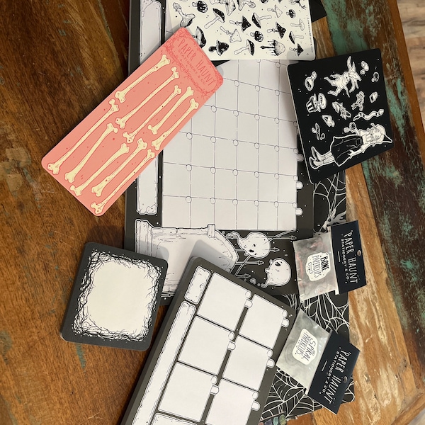 Graveyard Haunts Planner Notepads - Tear-away Calendar - Tombstones and ...