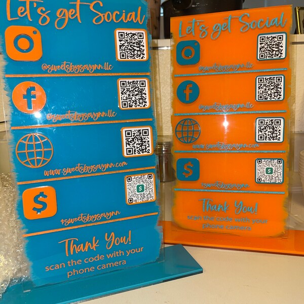 Social Media Sign QR Code Sign, Scan to Pay, Payment Sign, Facebook ...