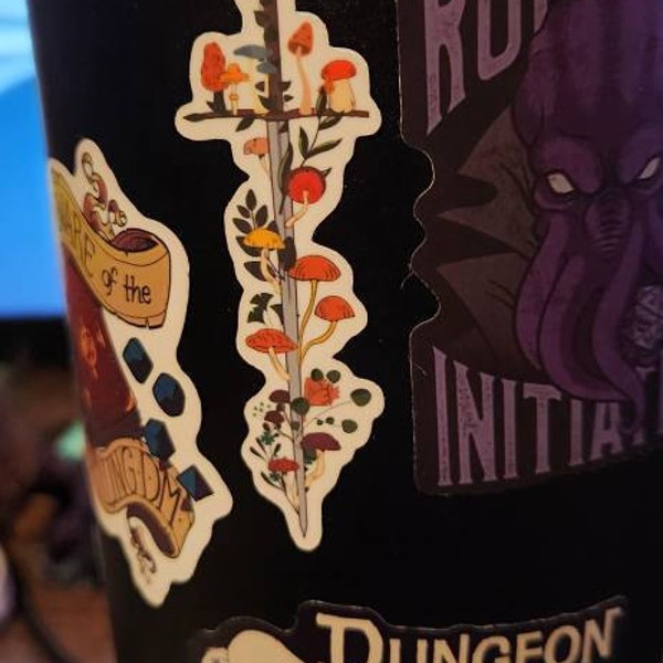 Dnd Vinyl Sticker, Glossy Dice Sticker, D20, Dungeons and Dragons, Dnd ...
