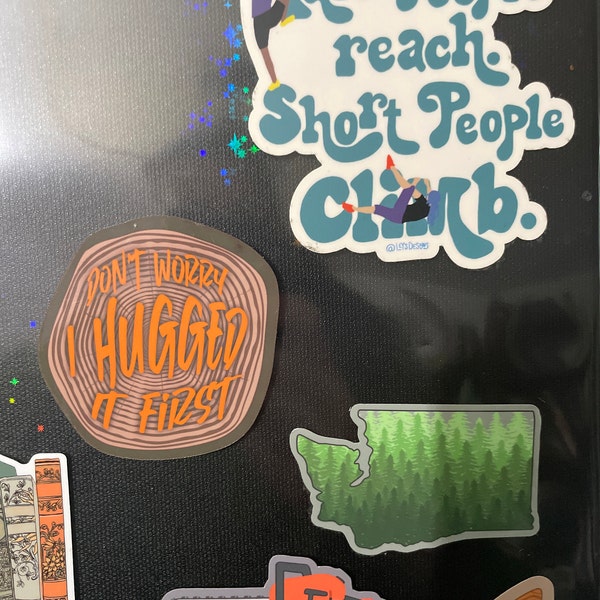 Tall People Reach Short People Climb Rock Fun Climbing Sticker - Etsy