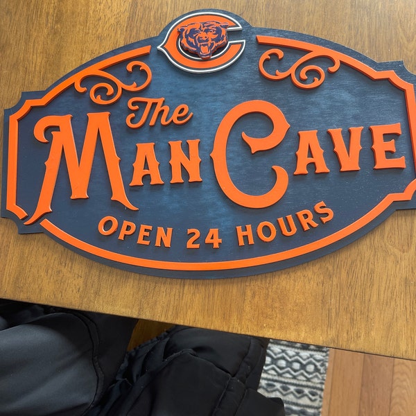 Chicago Bears Man Cave Sign - Etsy