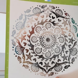 Mandala Beach SVG PNG DXF Digital Cutting File/mandala Svg/shells Svg ...