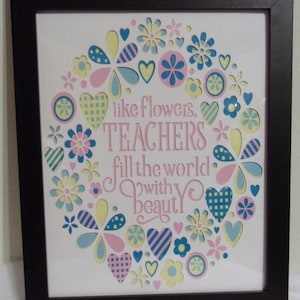 3D TEACHERS Svg Teacher Appreciation Day Shadowbox Svg for Cricut for ...