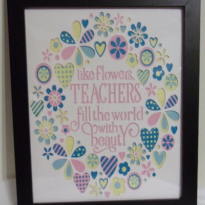 3D TEACHERS Svg Teacher Appreciation Day Shadowbox Svg for Cricut for ...