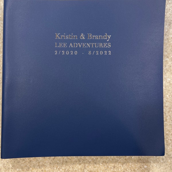 Handmade and Personalised Large Leather Photo Album - Etsy