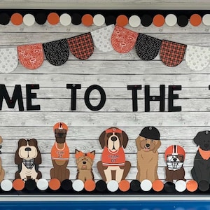 Christmas Pups Christmas December Bulletin Board Kit - Etsy