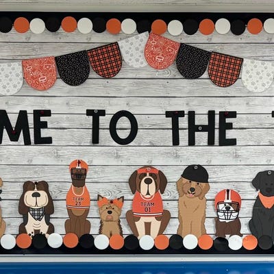 Christmas Pups Christmas December Bulletin Board Kit - Etsy