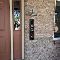 Horizontal House Number Sign, House Number Plaque, Address Plaque ...