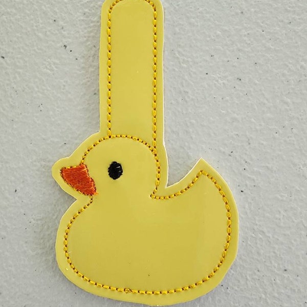 Rubber Ducky Keyfob Embroidery Design, Rubber Duck Snap Tab Embroidery ...