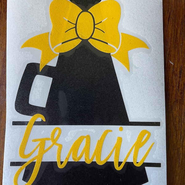 Cheerleader Decal | Cheerleading Decal | Megaphone Decal | Personalized ...