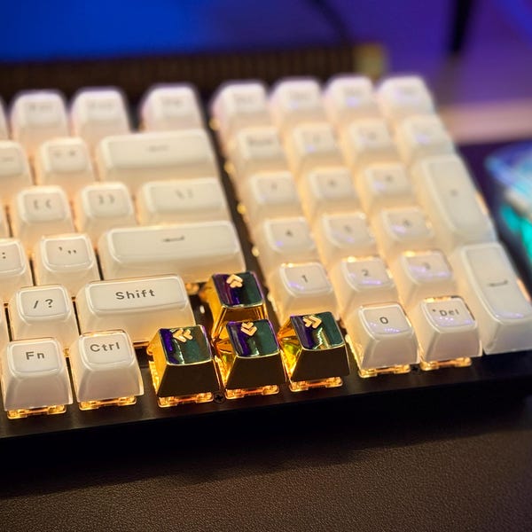 Keyboard Key Caps Set Classic Typewriter Style 104 Keycaps for Working ...