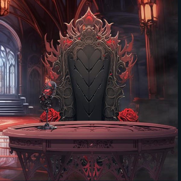 VTUBER Animated Dungeon Throne Asset / Red Demonic / Gothic Dark ...
