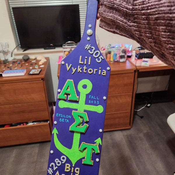 V2 Double Stacked Wooden Greek Alphabet Letter Word for Fraternity ...