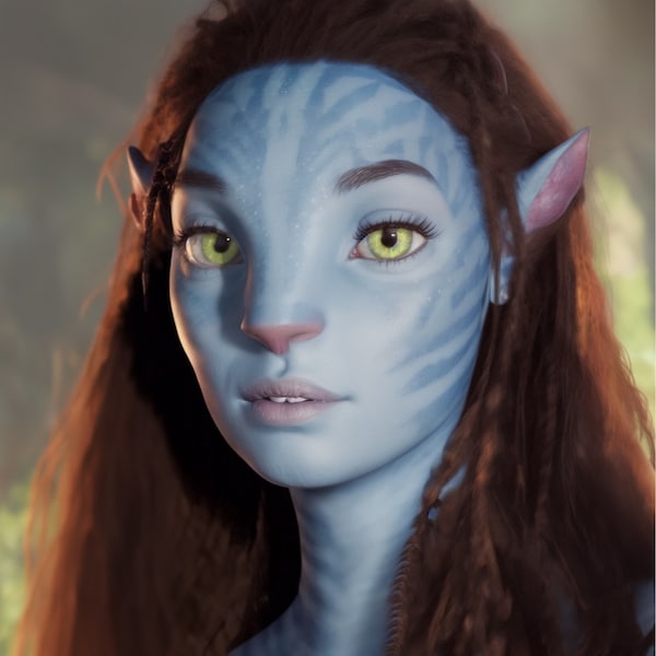 I Turn You Into a Na'vi in a Realistic Style - Etsy