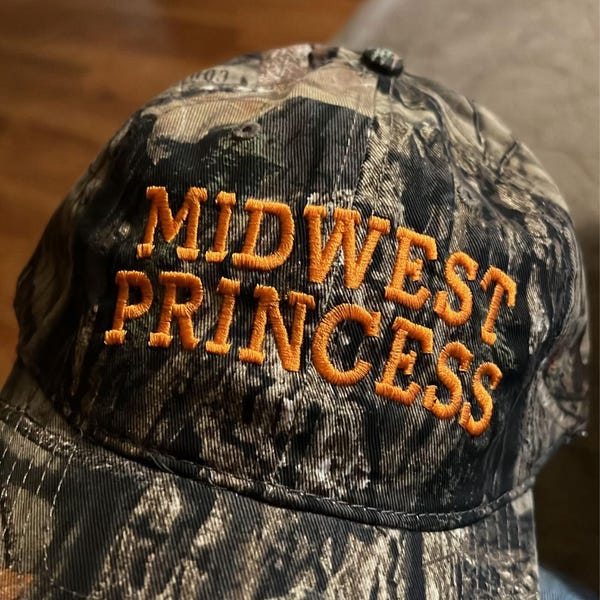 Midwest Princess-mossy Oak Camo-vintage-trucker-dad Hat-unstructured - Etsy