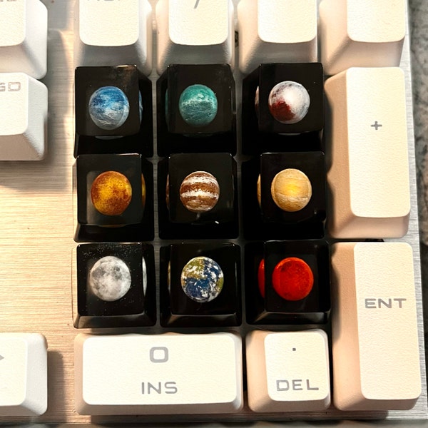 Custom Resin Planet Keycap: Solar System Artisan Keycap - Etsy