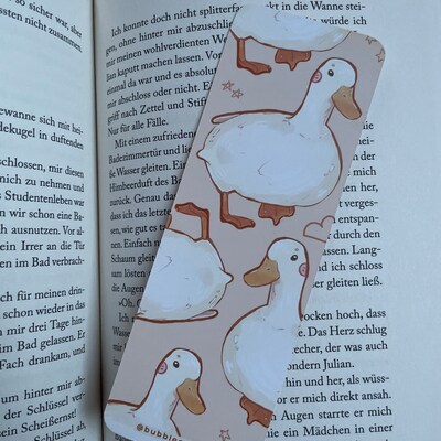 Duck Bookmark You're on This Page Cute Bookmark - Etsy UK