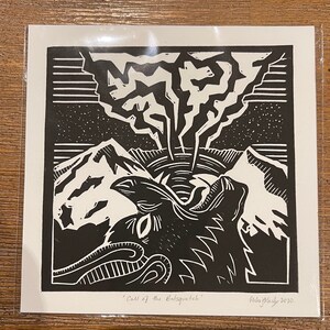 The Apothecary. Spooky Linocut Print. Drawlloween Halloween | Etsy