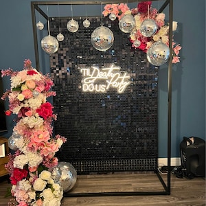 Wedding Sign Stand Custom Display Stand Flower Frame Welcome Backdrop ...