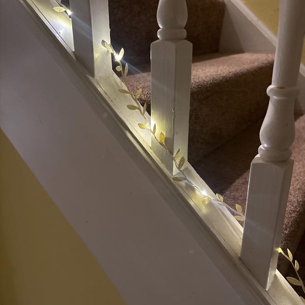 Black Leaf Fairy Lights Gothic Wedding Table Decor Garland Dark ...