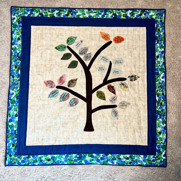 Happee Tree Quilt Pattern PDF- Applique the Easy Way- PDF - Etsy
