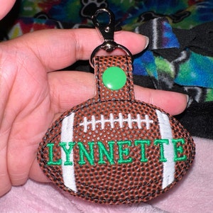 Football Keychain, Football Team, Football Team Bag Tag, Football Bag ...