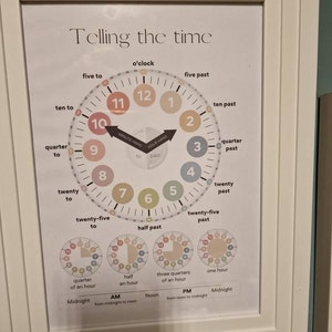 Set of 101 Educational Posters, Colourful Homeschool Learning Prints ...