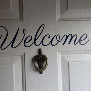 Welcome Door Decal Door Sticker Vinyl Door Decal Entryway - Etsy
