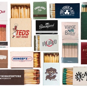 Custom Designed Matchbook Poster Print Digital Download vertical - Etsy