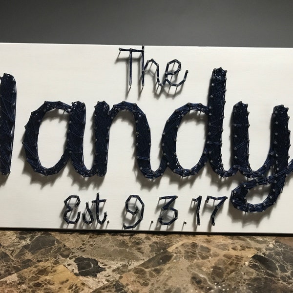 Custom Wedding Gift, Anniversary String Art, Wedding String Art, Wedding Date, Personalized ...