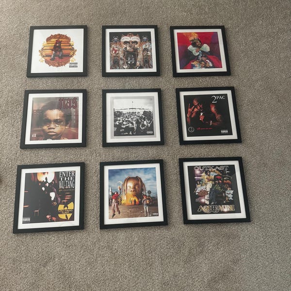 Custom Album Cover Set of 3 | Album Cover Wall Art | Graduation Poster ...