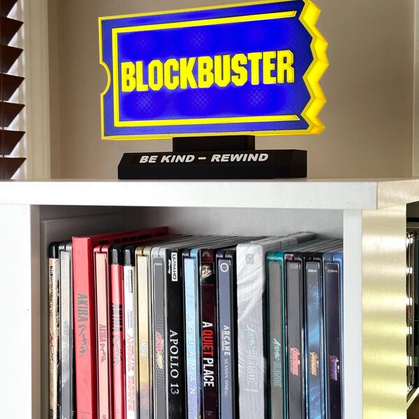 Blockbuster Lighted Sign - Etsy
