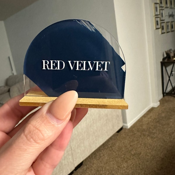 Acrylic Food Signs - Wedding Food Signs, Buffet - Custom Food Signs ...