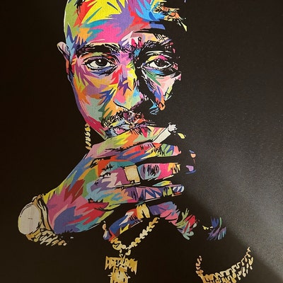 Tupac Canvas Wall Art, Urban Style Canvas, Canvas Art Print - Etsy