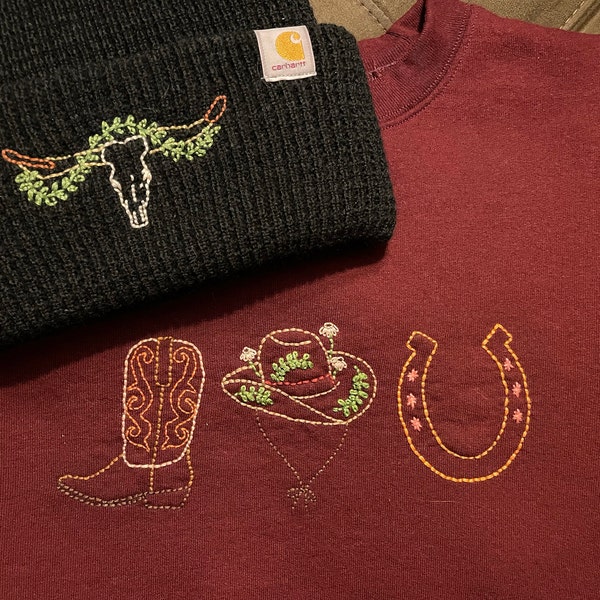 Printable Stick and Stitch Embroidery Designs Western Sewing Patterns ...